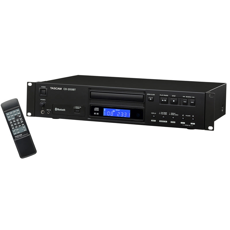 Buy Tascam CD-200BT Rack-Mount CD Player with Bluetooth – Pro AV Source